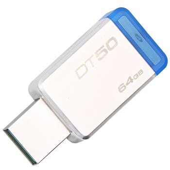 金士顿 Kingston U盘 DT50 64GB (蓝色) USB3.1 金属U盘【价格、团购、批发】科力普商城