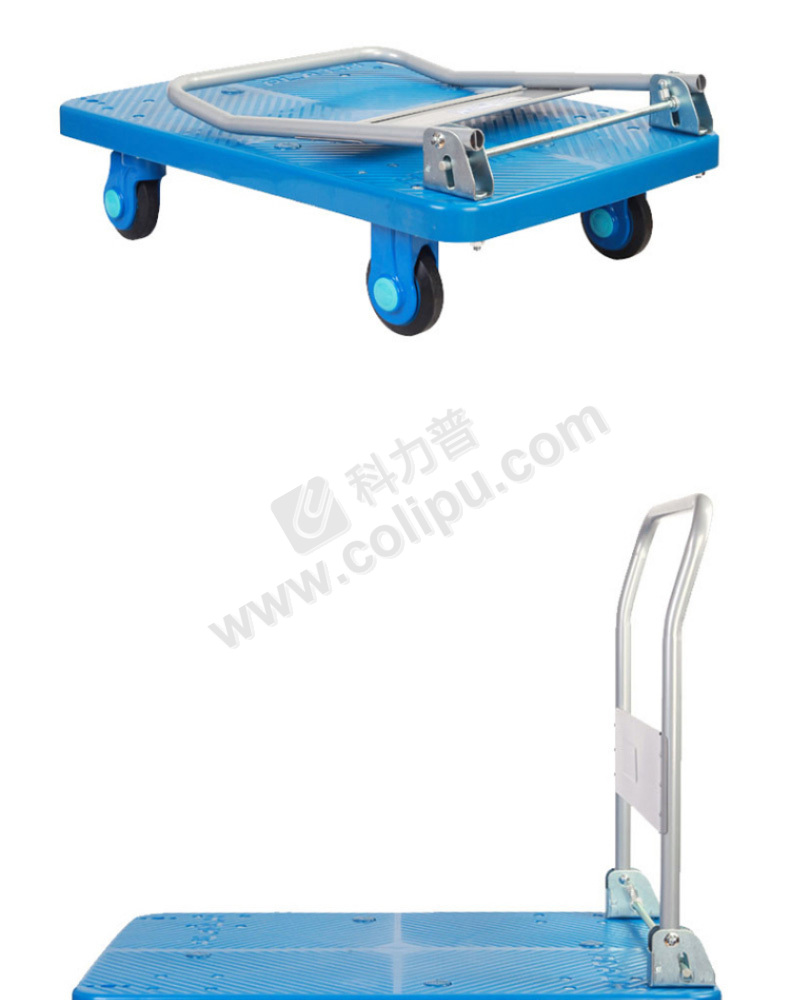 连和 超静折叠式手推车 PLA300-DX 900*600MM 尼龙支架天然橡胶轮 承重300KG-融创集采商城